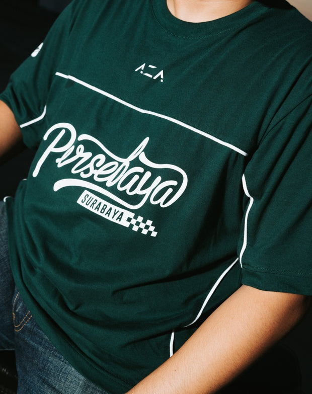 T-shirt Persebaya Retro Line Oversize - Green – Persebaya Store