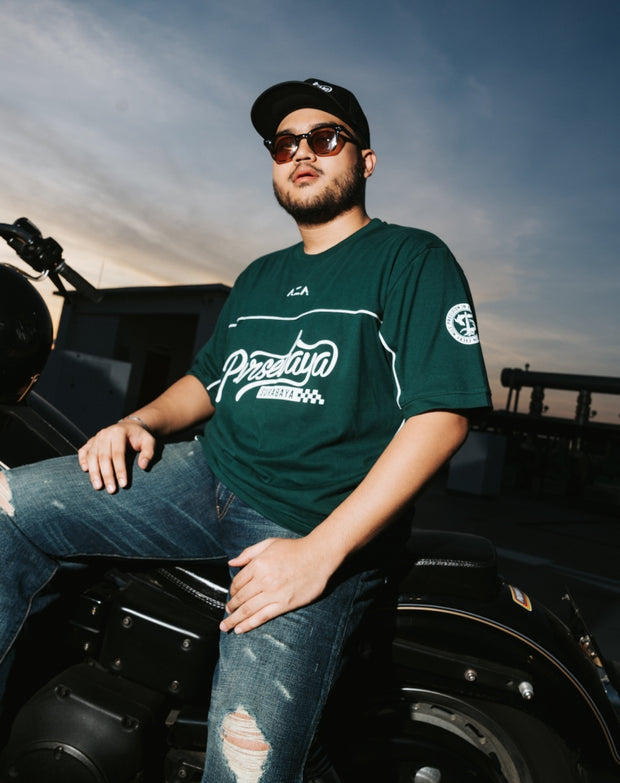 T-shirt Persebaya Retro Line Oversize - Green – Persebaya Store